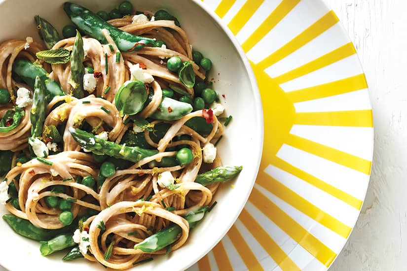 Spring Primavera Pasta With Goat Cheese | Canadian Living