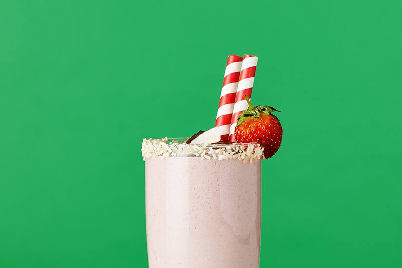 Strawberry-Coconut Soy Milkshake | Canadian Living
