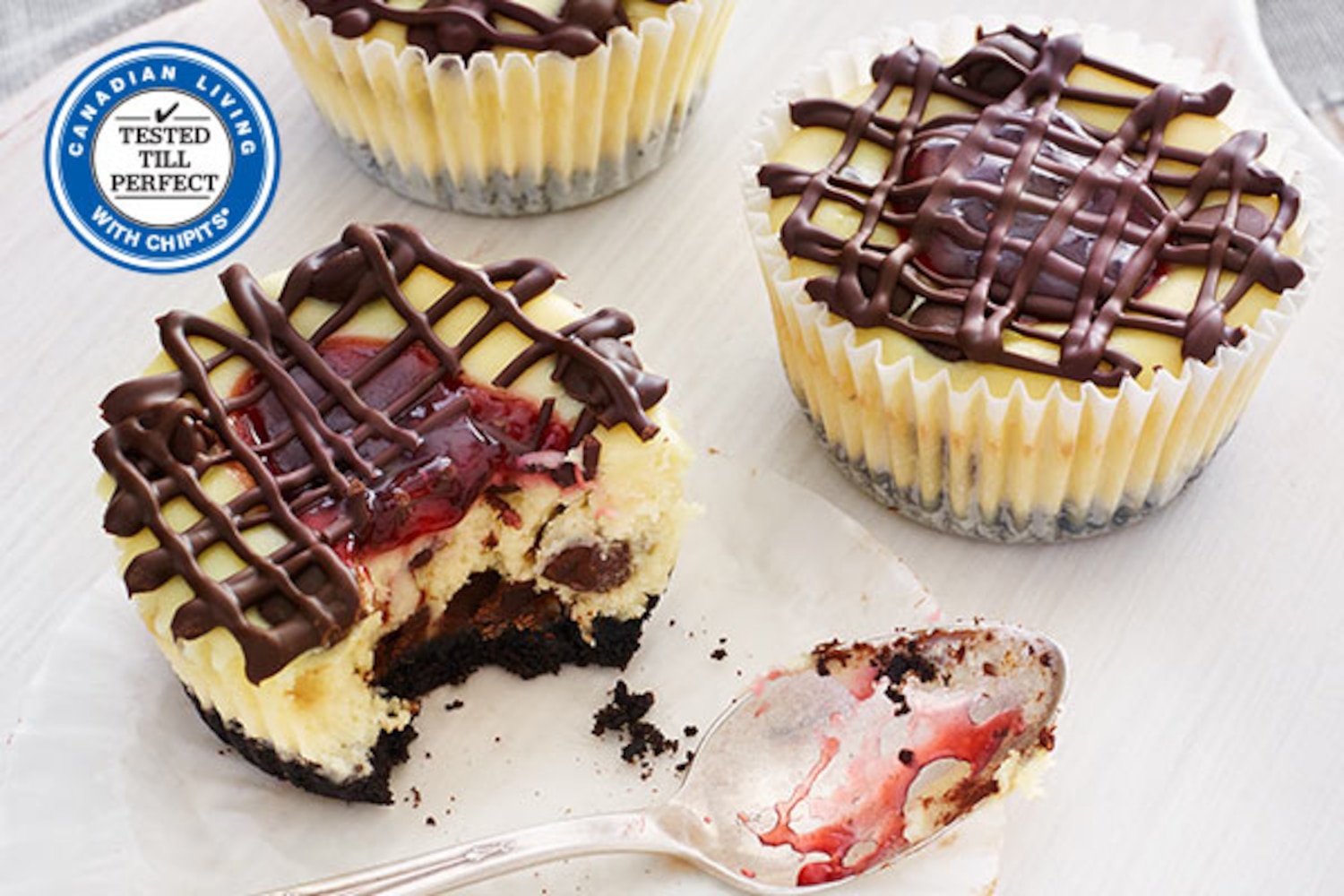 Mini Chocolate Raspberry Cheesecakes | Canadian Living