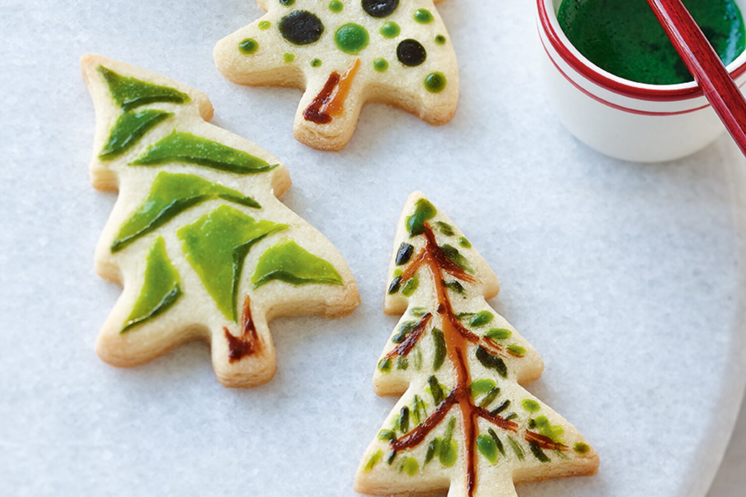 Painted Tree Cookies | Canadian Living