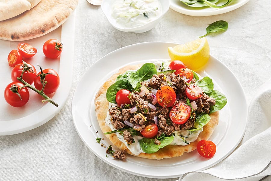 Greek Beef Pitas | Canadian Living