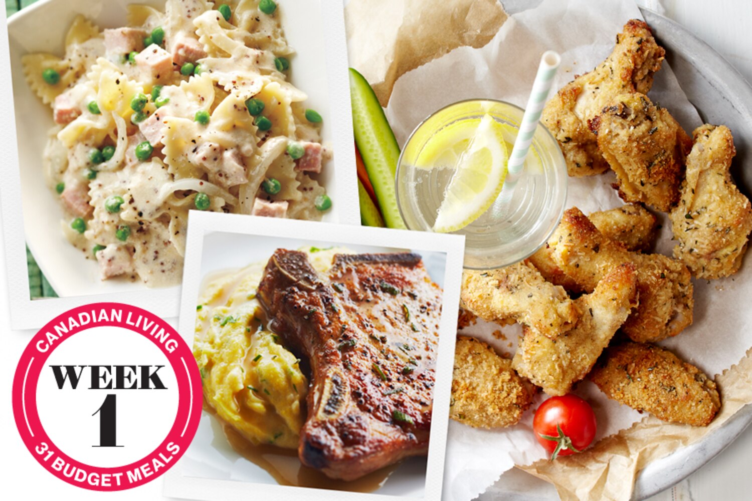 Week 1 menu for 31 Quick and Easy Budget Meals | Canadian Living