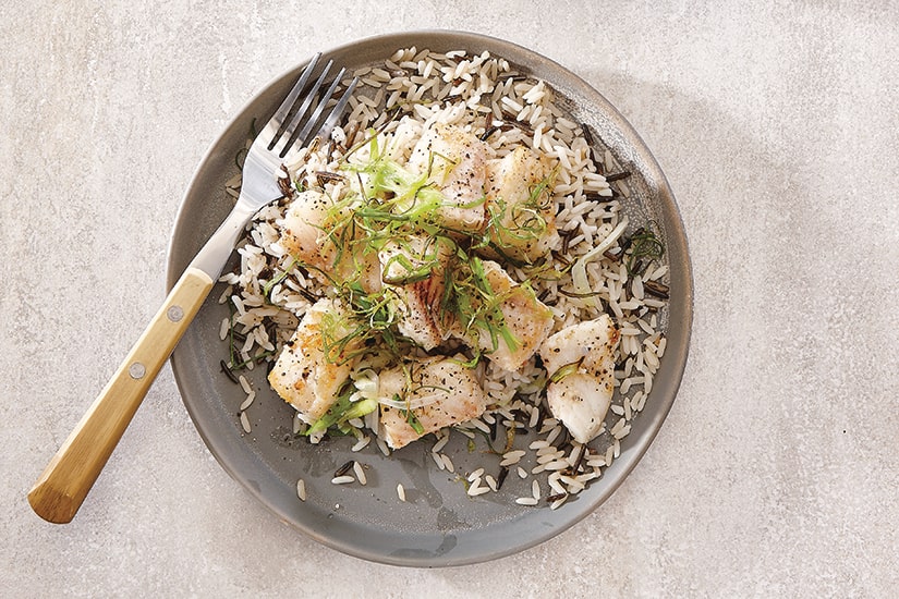 Stir-Fried Cod with Green Onions | Canadian Living