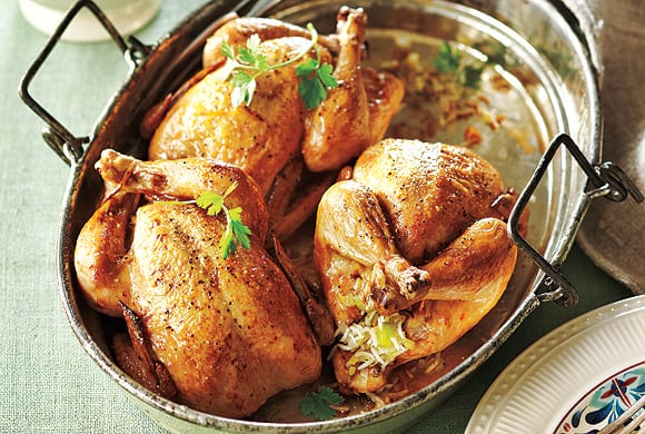 Roasted Stuffed Cornish Hens | Canadian Living