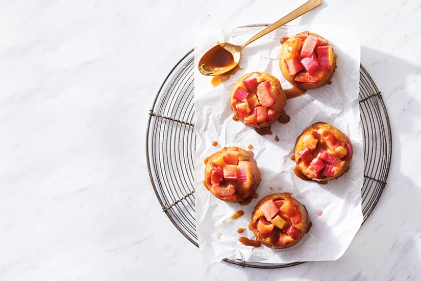 Mini Rhubarb Upside-Down Cakes | Canadian Living