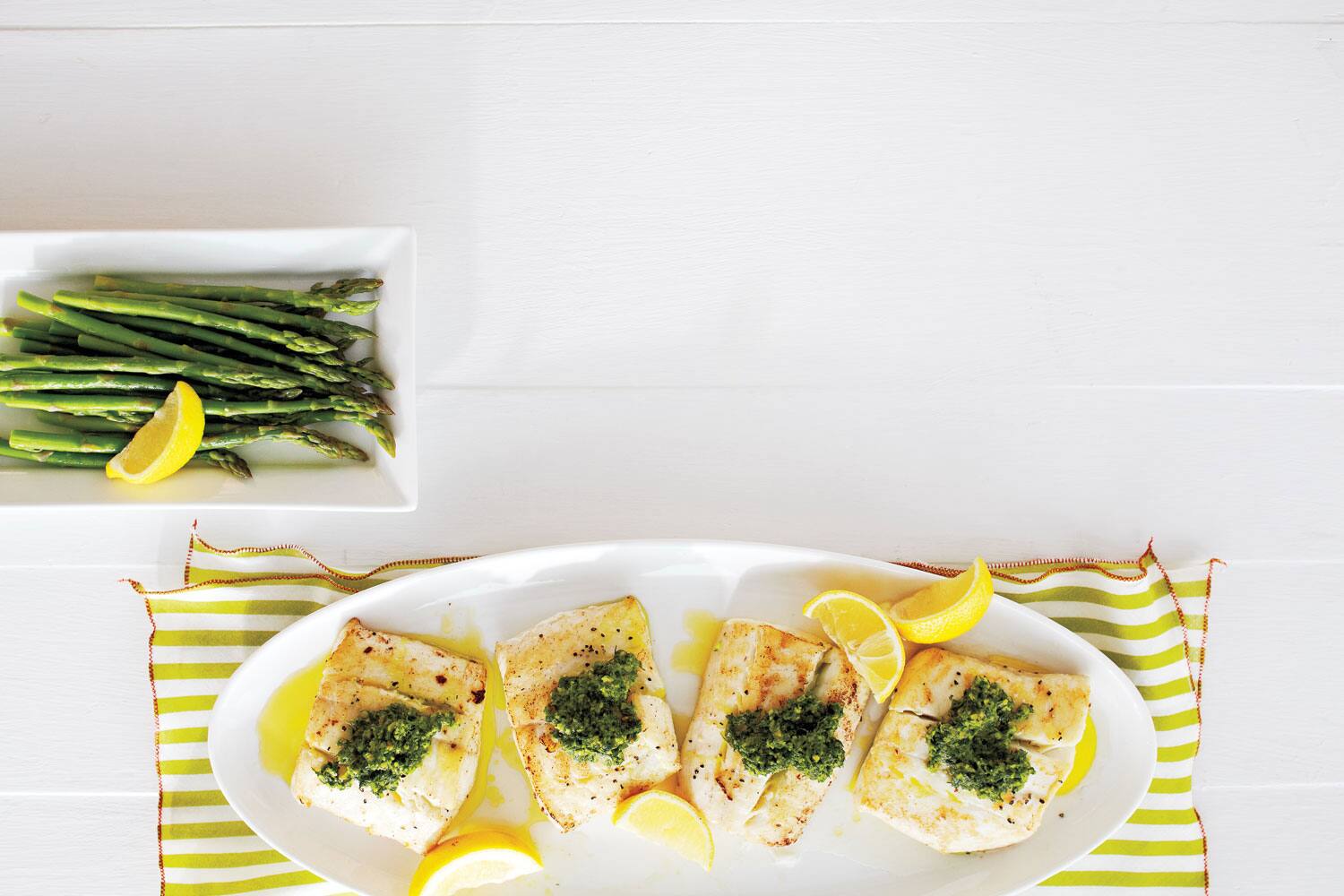 Pan-Fried Halibut With Lemon-Dill Pesto | Canadian Living