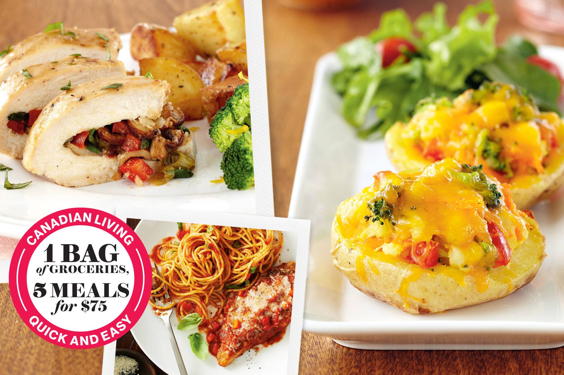 5 family meals for $75 | Canadian Living