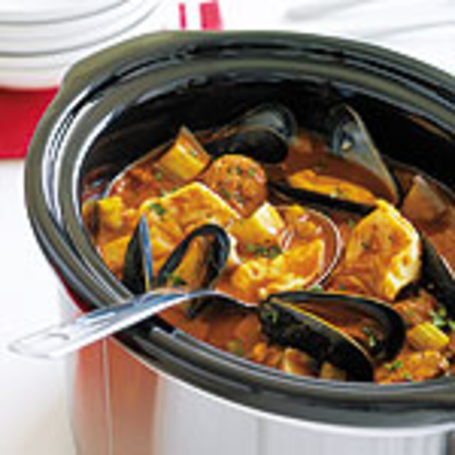 Slow Cooker Sausage and Seafood Ragout | Canadian Living