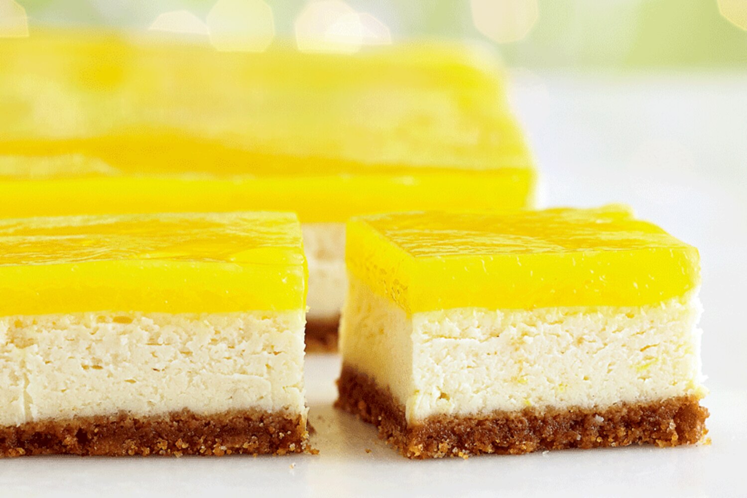 Lemon Shimmer Cheesecake Squares | Canadian Living
