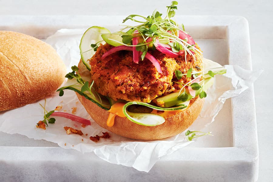 Sweet Potato Falafel Burgers | Canadian Living