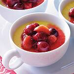 White Pepper Pots de Crème with Rhubarb Cherry Compote | Canadian Living