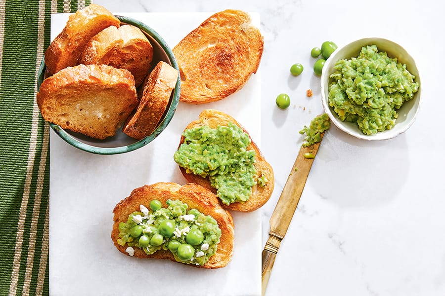 Creamy Pea Crostini | Canadian Living