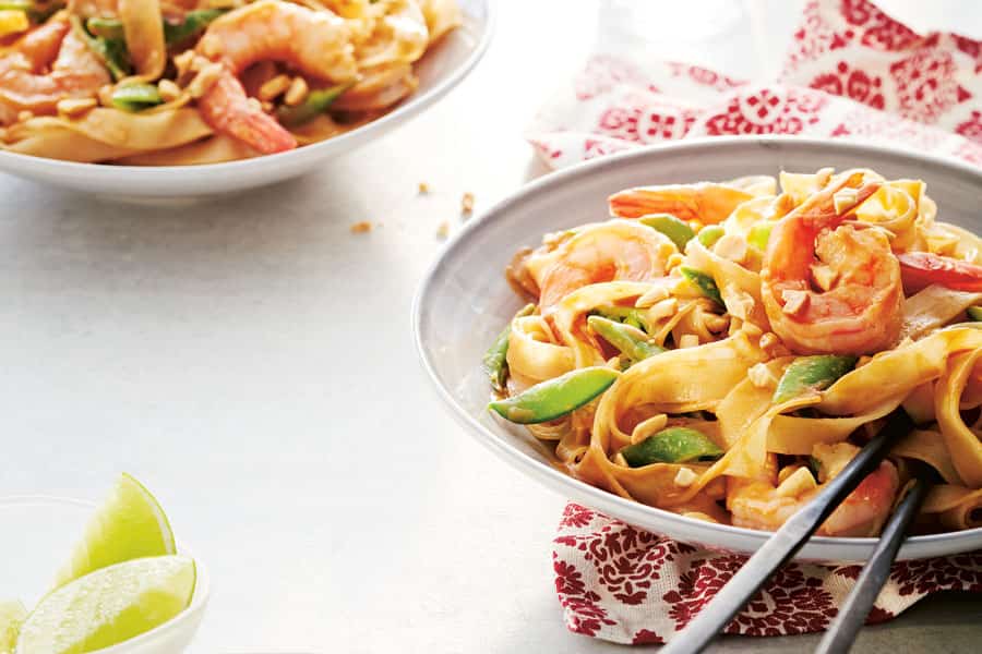 Spicy Peanut Shrimp and Noodles | Canadian Living