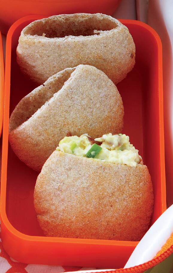 Bacon and Egg Mini Pita Pockets | Canadian Living