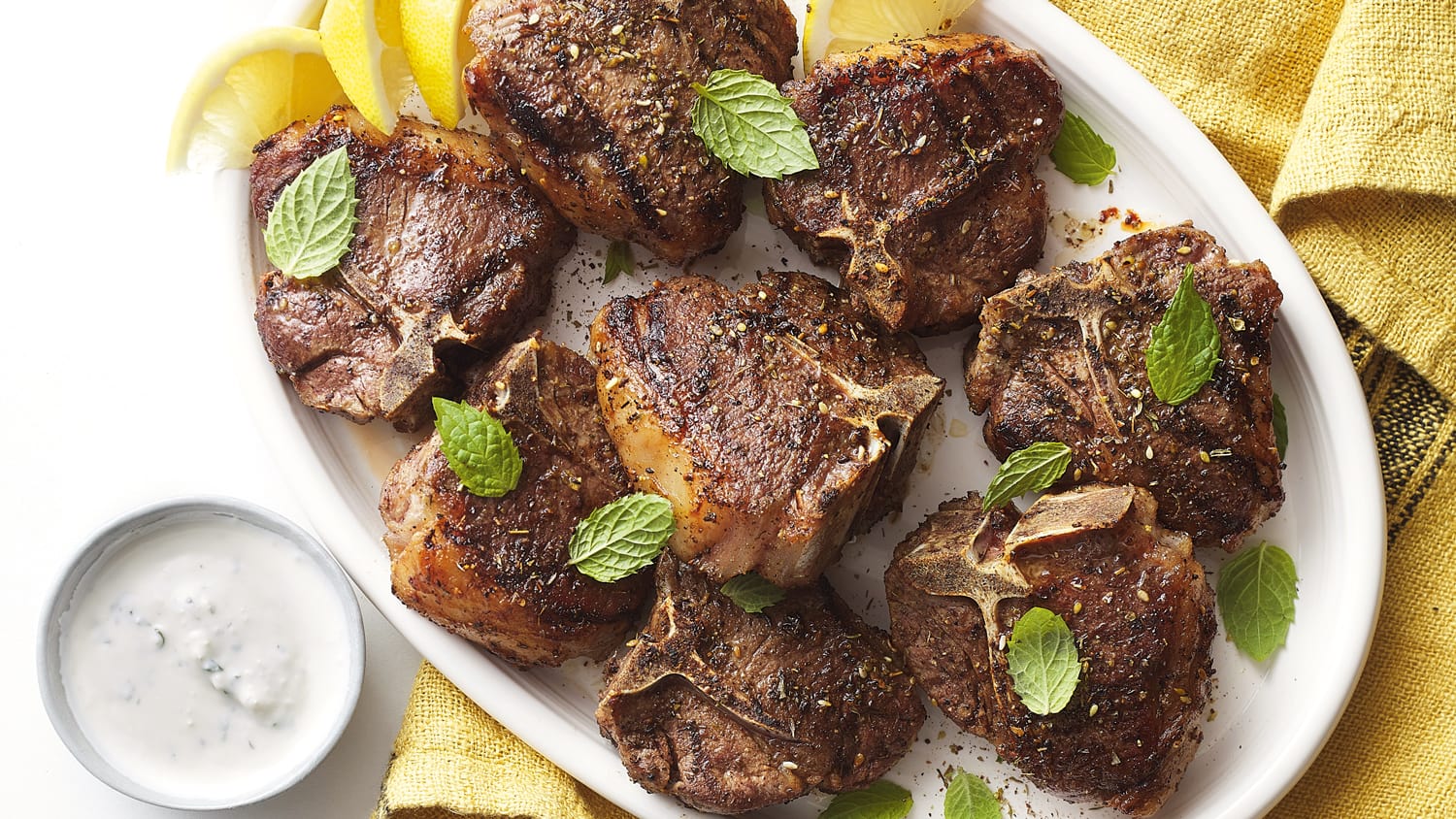 Grilled Lamb Chops with Feta Sauce | Canadian Living
