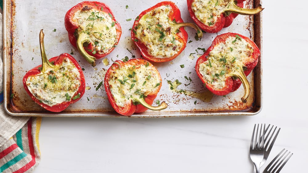 Goat Cheese- & Bacon-Stuffed Peppers | Canadian Living