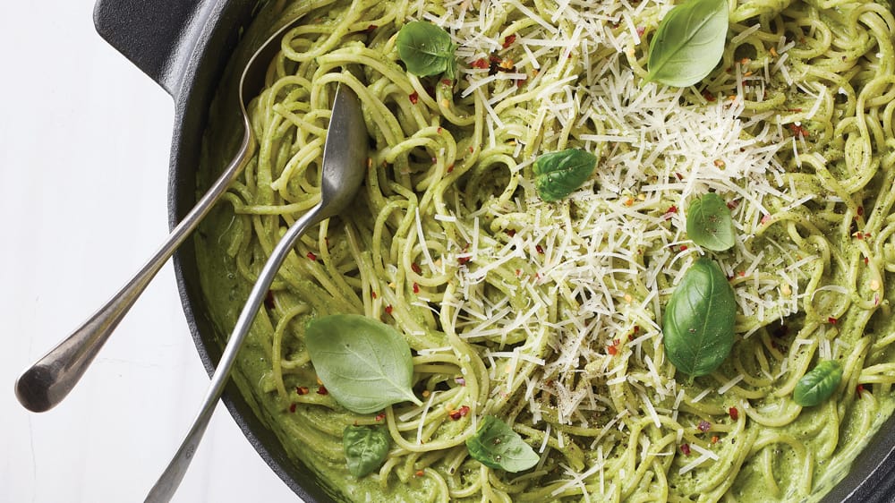 Creamy Spinach & Lemon Spaghetti | Canadian Living