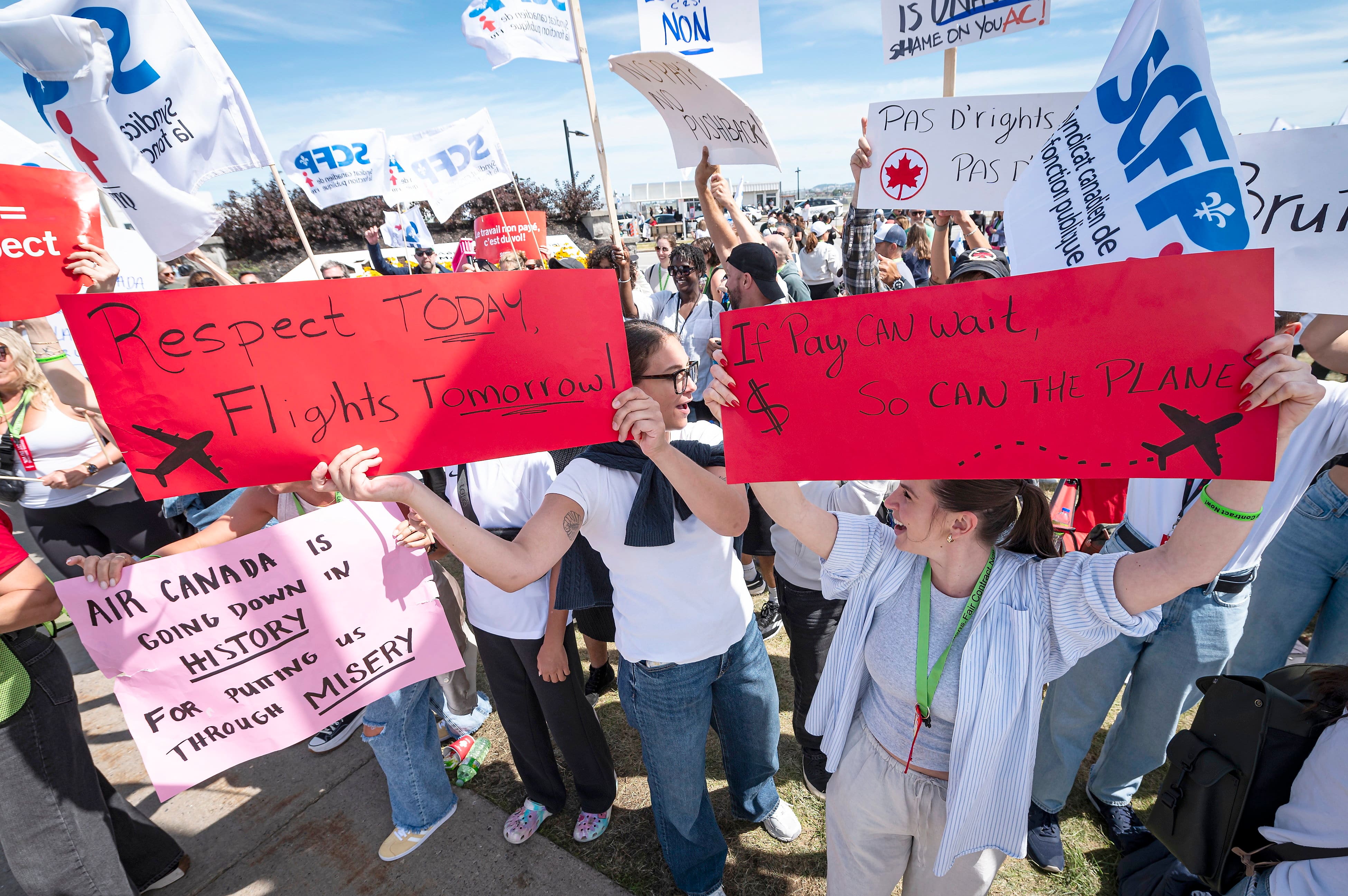 Grève à Air Canada: les négos reprennent entre Air Canada et ses ...