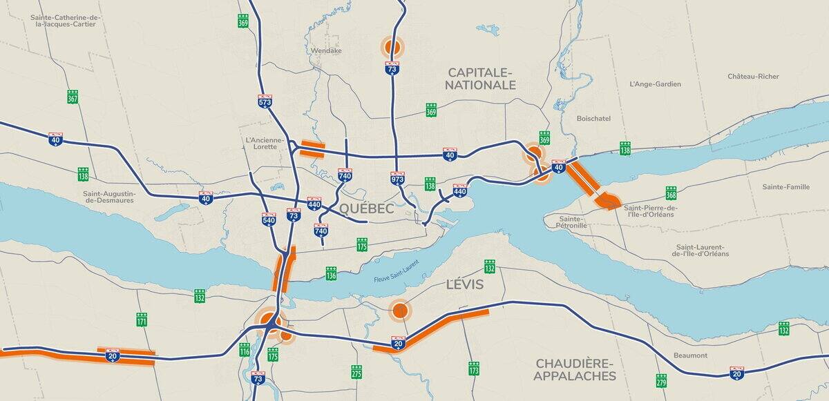 Des chantiers sur plusieurs autoroutes et sur les ponts: des détours à ...