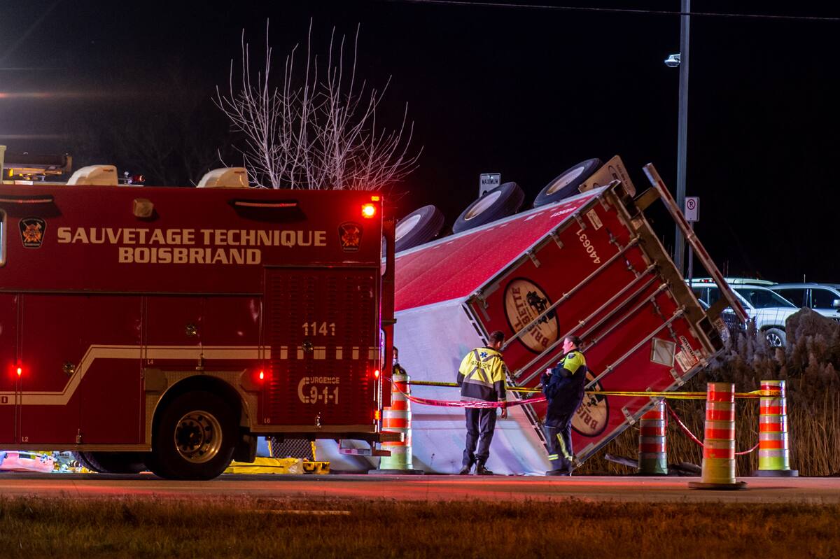Saint-Jérôme: un chauffeur d’un camion gravement blessé dans une ...