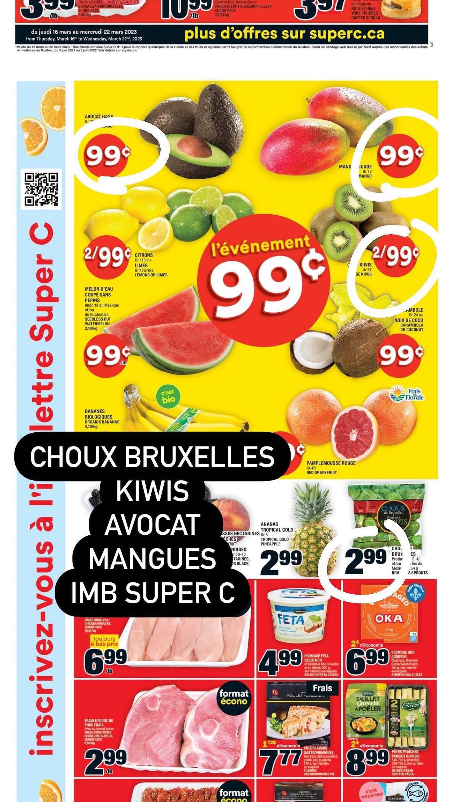 Voici les meilleurs rabais en circulaire au supermarché cette semaine ...
