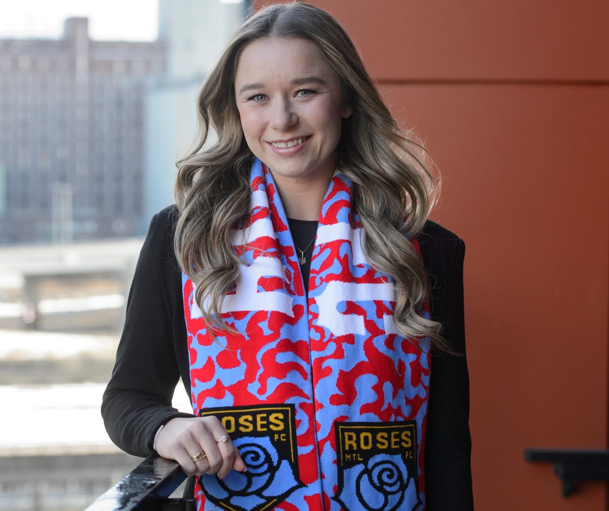 En français svp! La nouvelle joueuse albertaine des Roses de Montréal ...