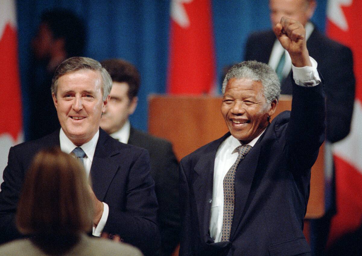 Libération de Nelson Mandela, il y a 30 ans: Brian Mulroney se souvient ...