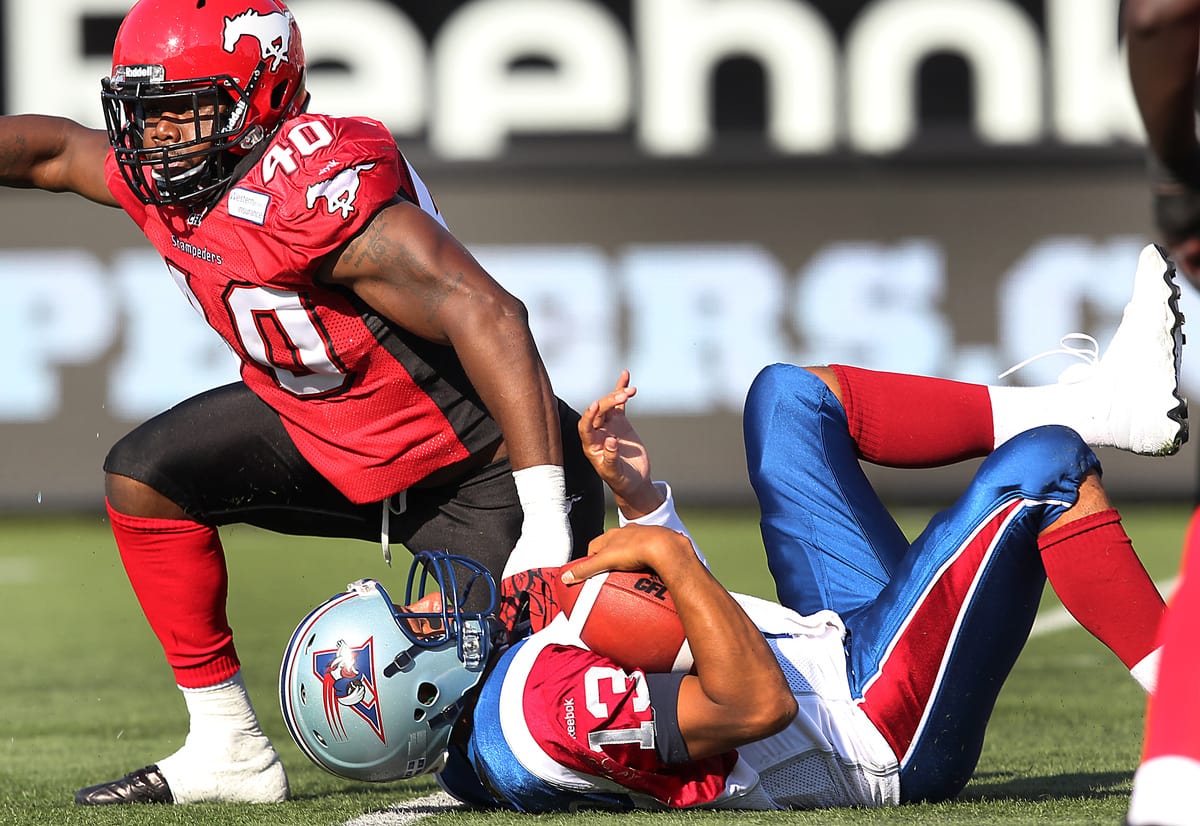 [EN PHOTOS] Quand Anthony Calvillo s’est fait malmener par Shawn Lemon ...