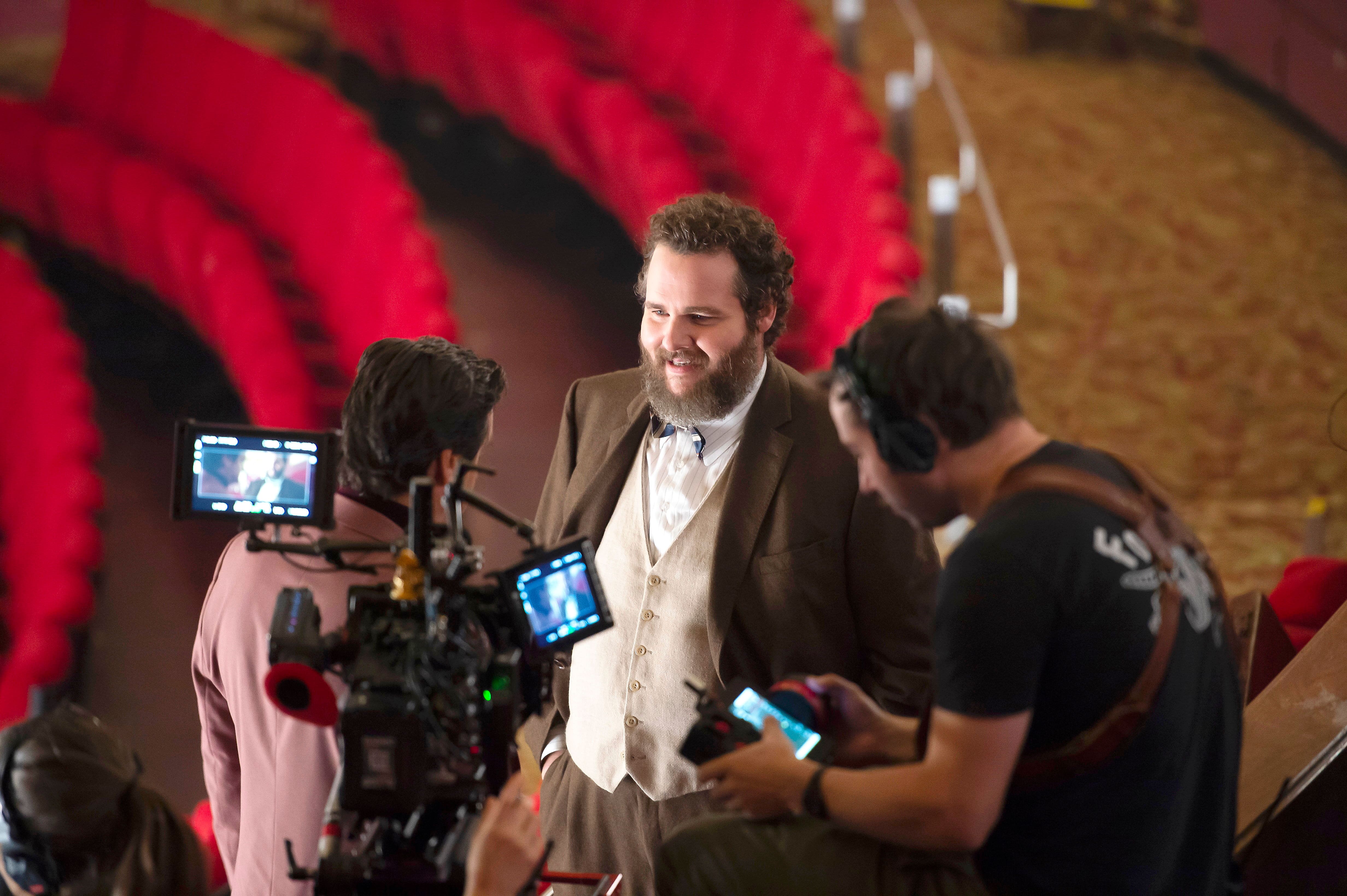 Antoine Bertrand sur le plateau de tournage de «Mlle Bottine», la ...