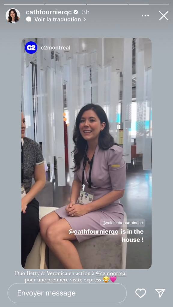 Catherine Fournier fait tourner les têtes dans cette robe qui sublime ...