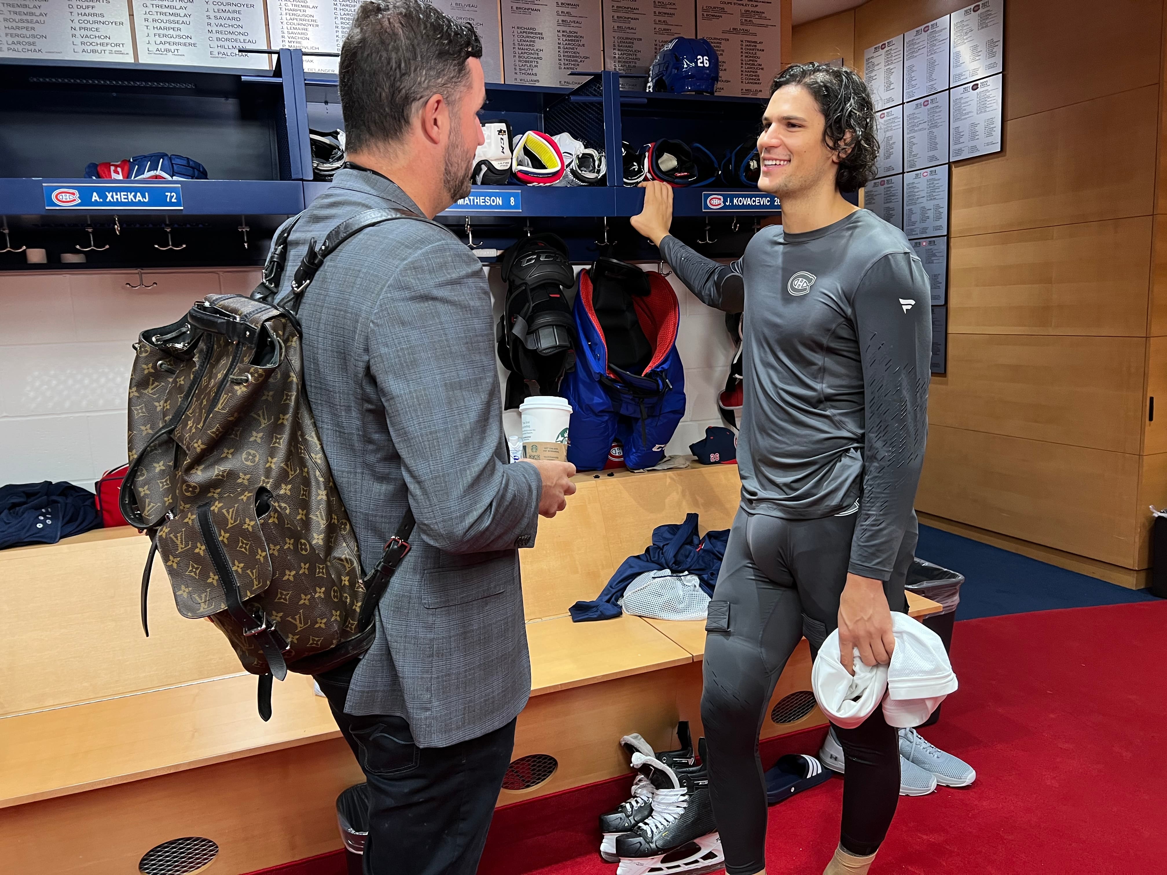 Quand Kovacevic rencontre son idole - TVA Sports