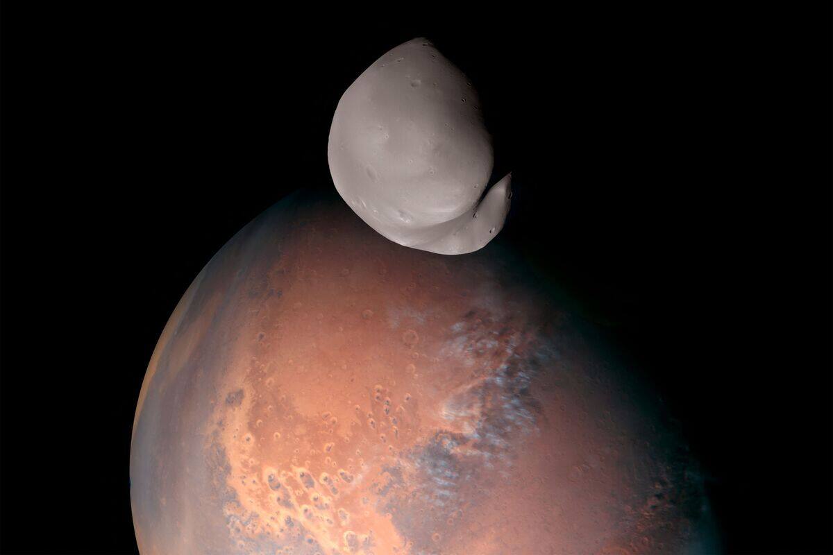 Une image saisissante d'une petite lune martienne vue de près | JDM