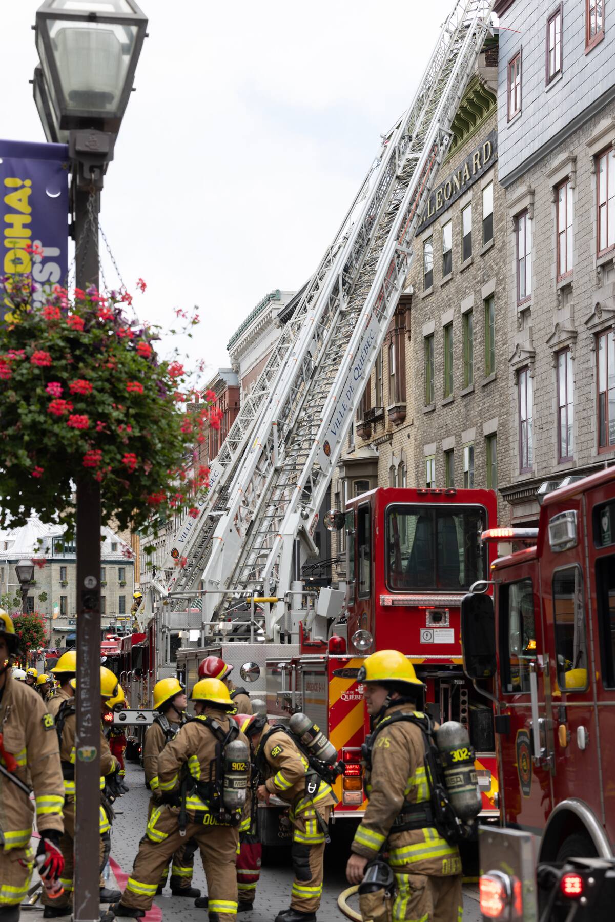 [PHOTOS] Un incendie sème l'émoi dans le Vieux-Québec | JDQ