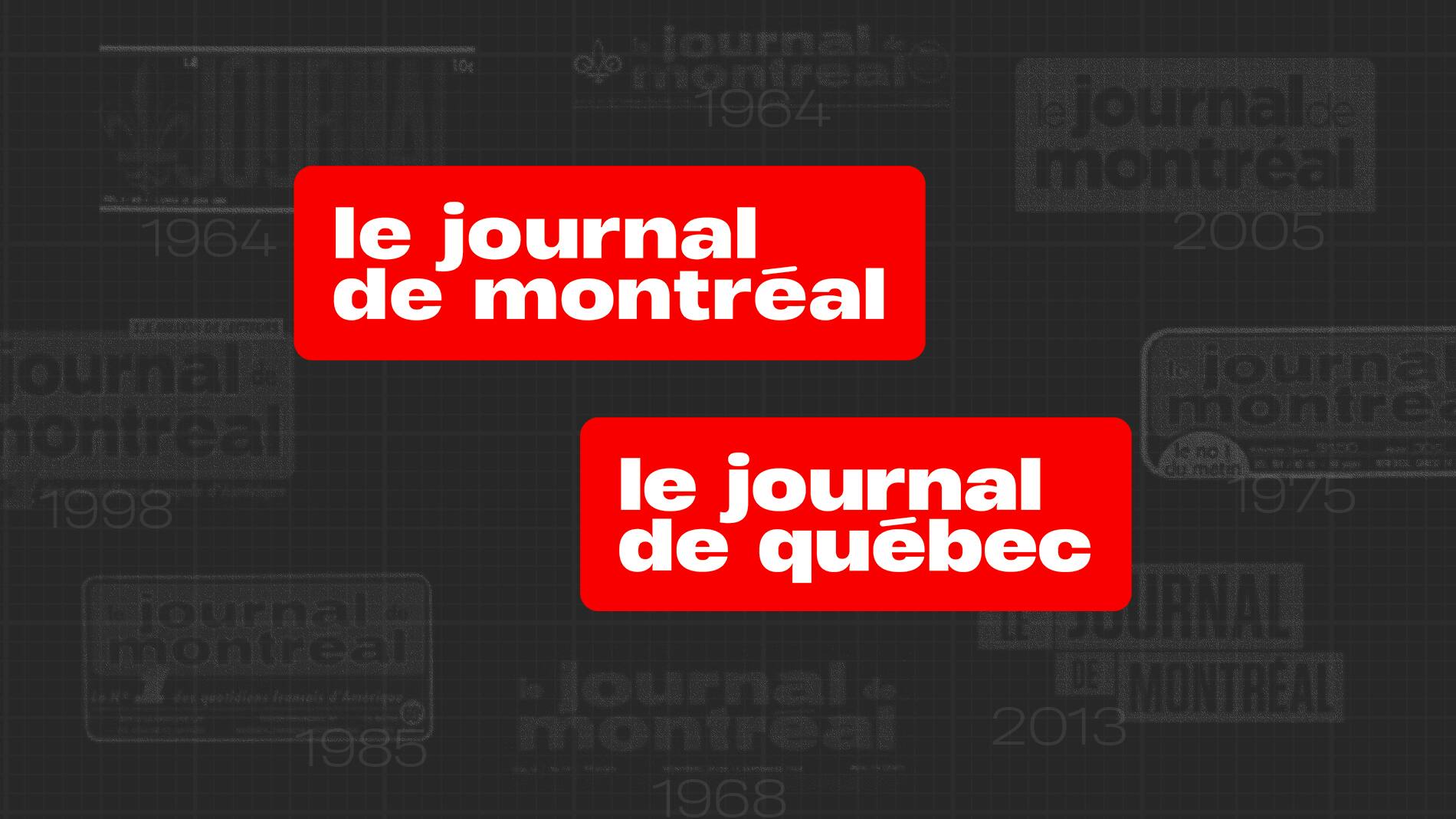 Un Journal, neuf logos | Le Journal de Montréal