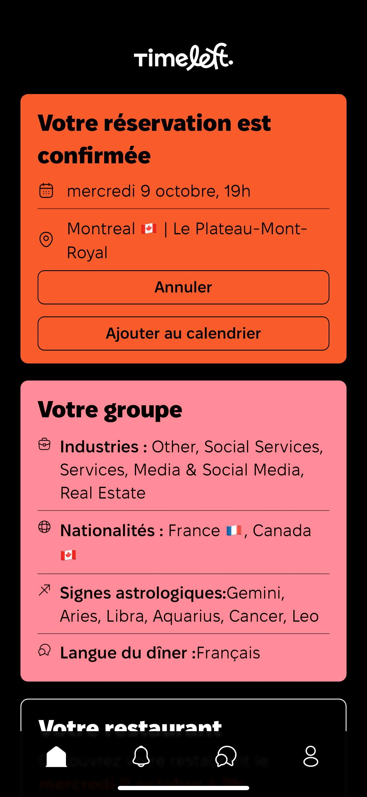 «J’ai payé 22 $ pour l’expérience de souper avec six inconnus... dont ...
