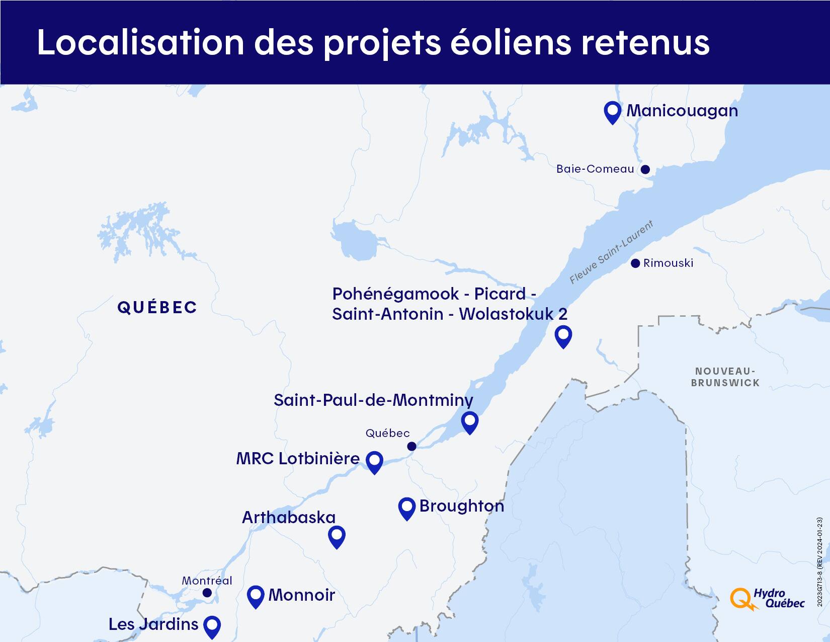Hydro-Québec: cinq promoteurs pour huit nouveaux parcs éoliens | JDM