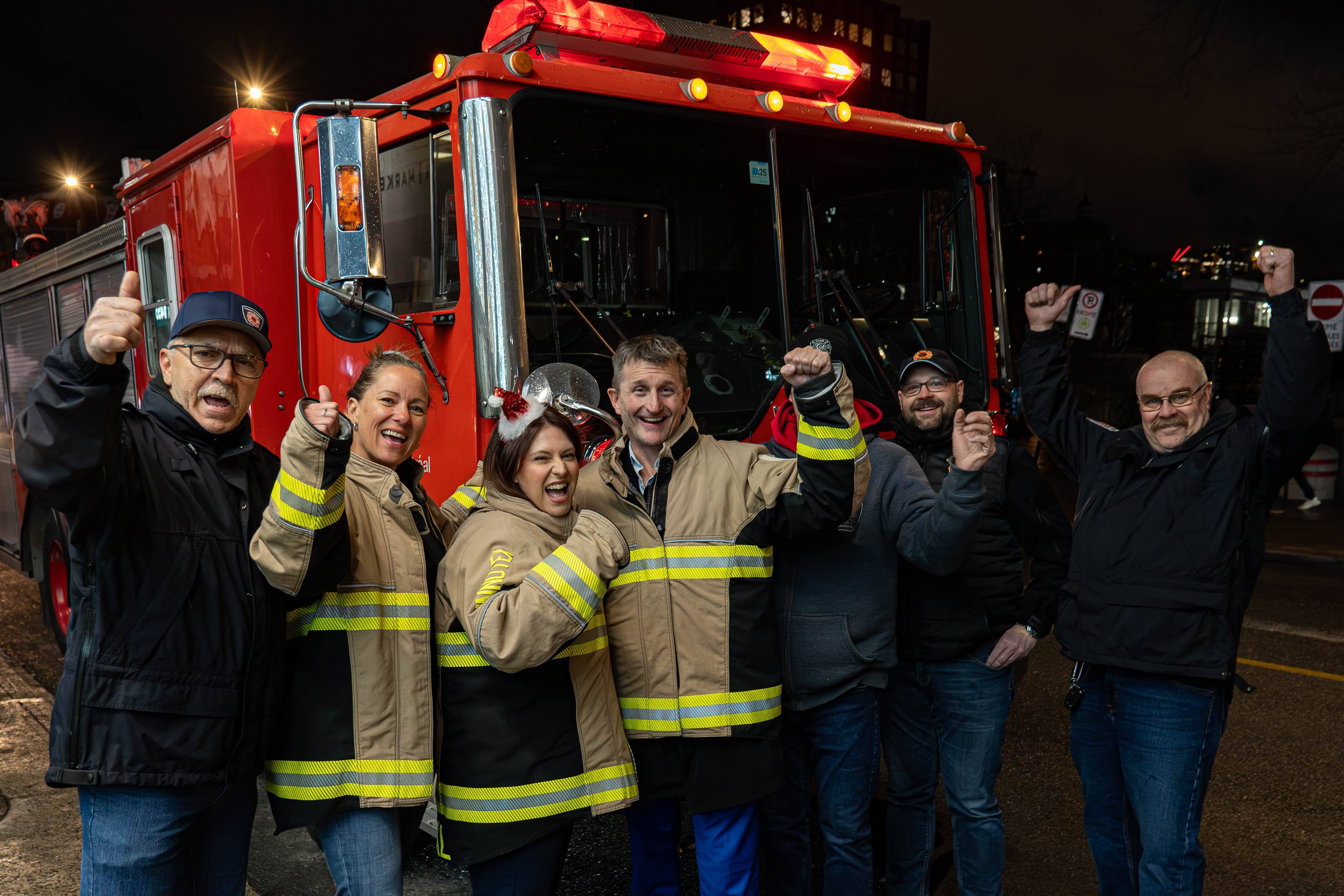 «Une première»: les pompiers de Montréal bénévoles pour l’Opération Nez ...