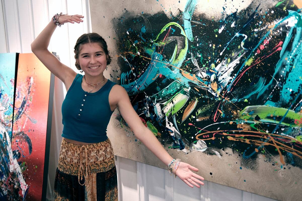 À 15 ans, elle expose à la galerie Perreault: Mégane Fortin franchit une nouvelle étape ...