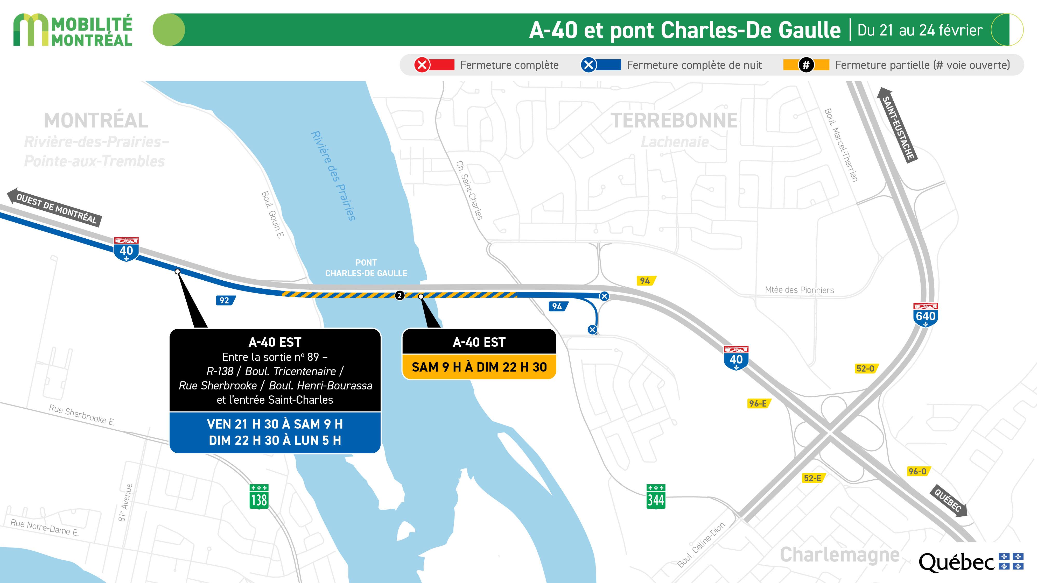 Entraves de la fin de semaine à Montréal: un pont et un tunnel très ...