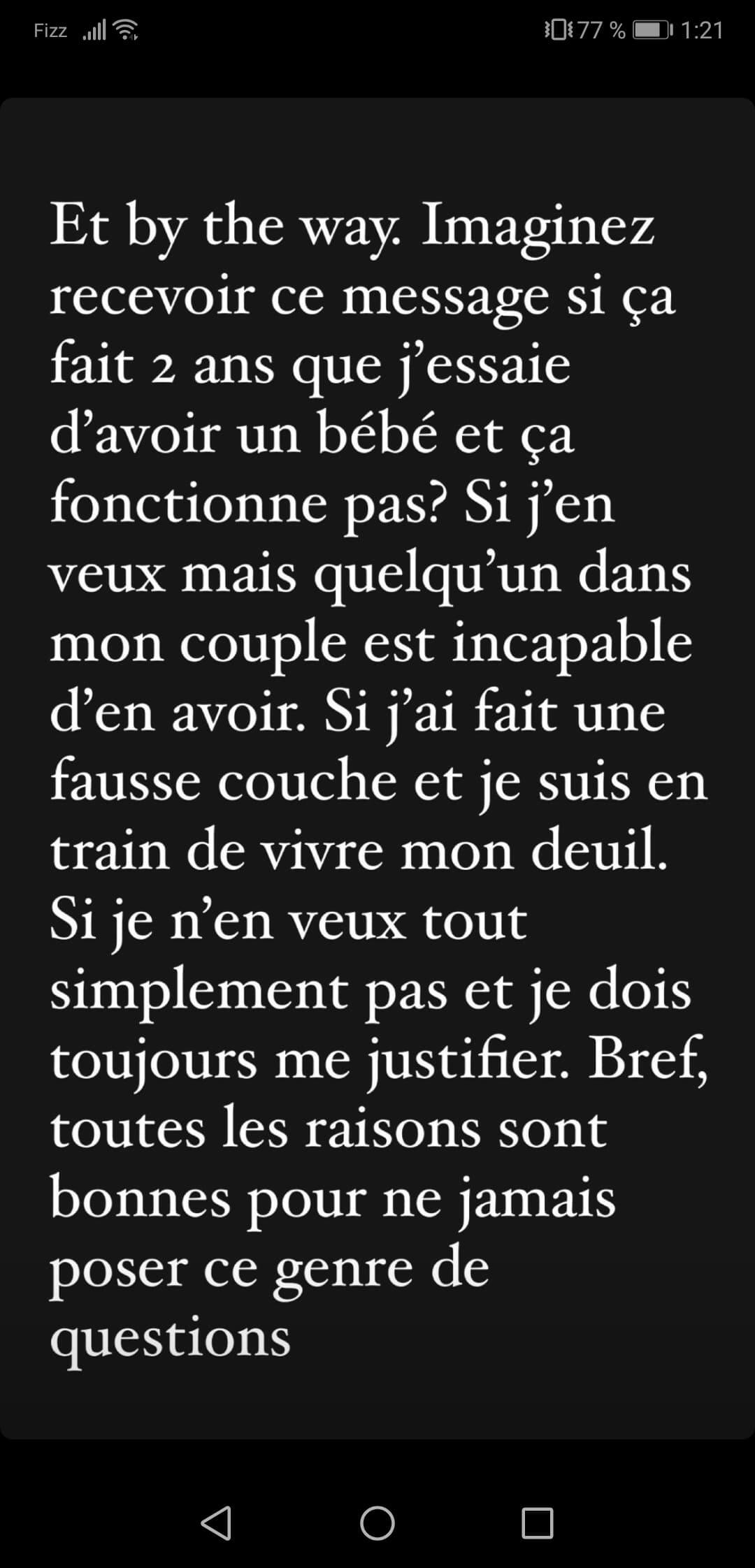 Victoria Charlton en a assez de se faire poser cette question ...