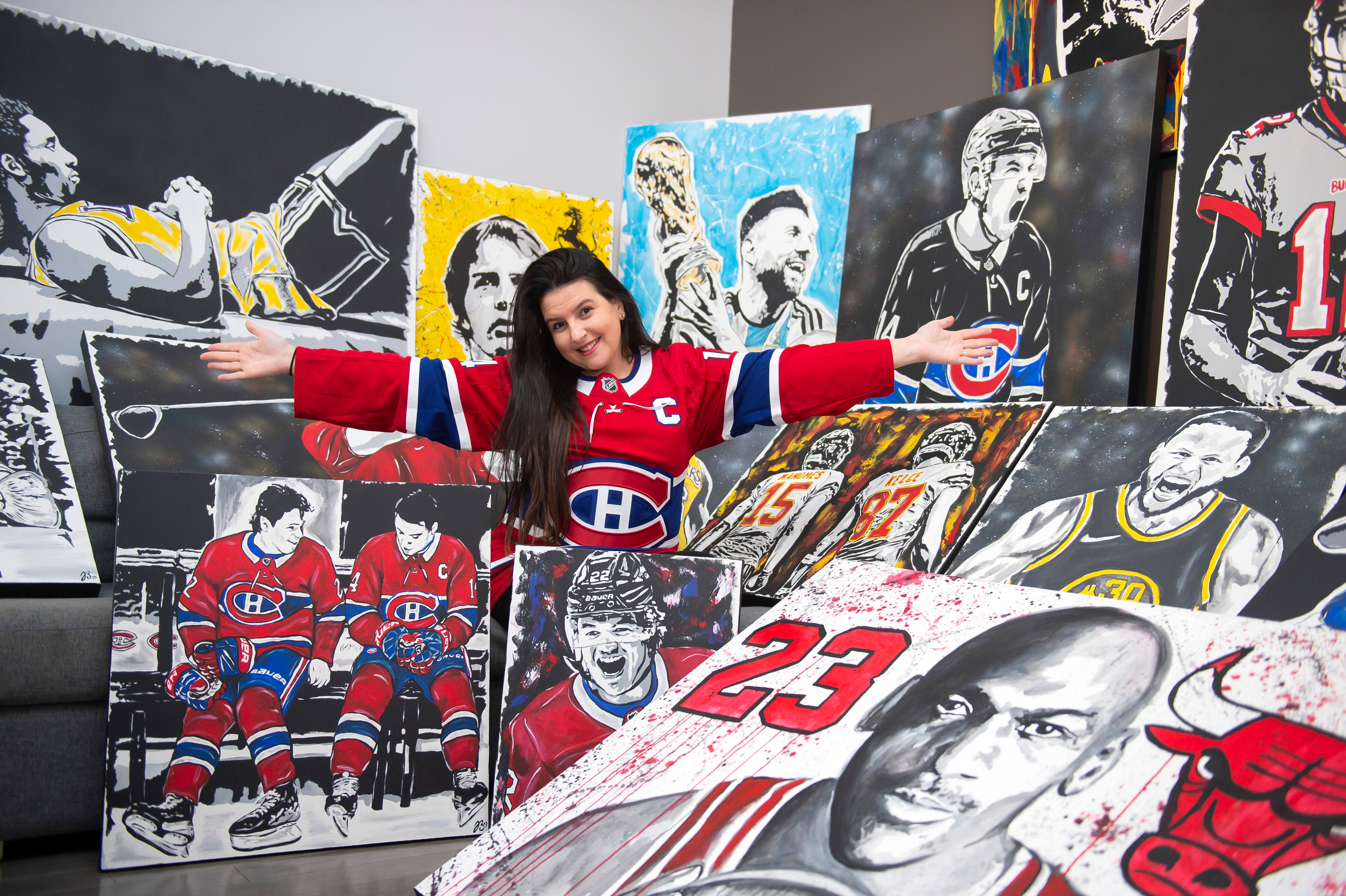 [PHOTOS] Des vedettes du Canadien séduites par les œuvres de la ...