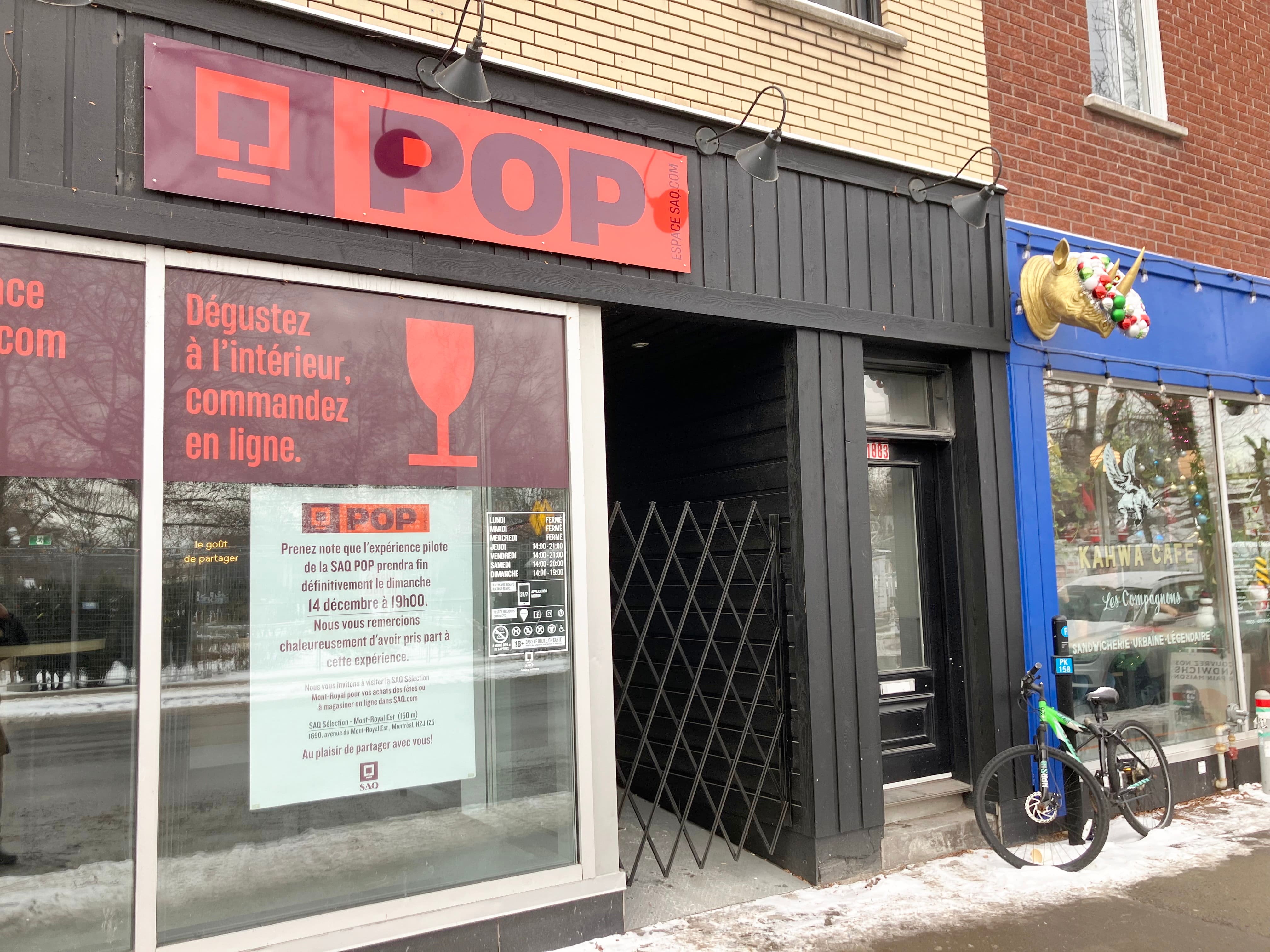 La SAQ ferme son espace de dégustation POP après cinq mois | JDM