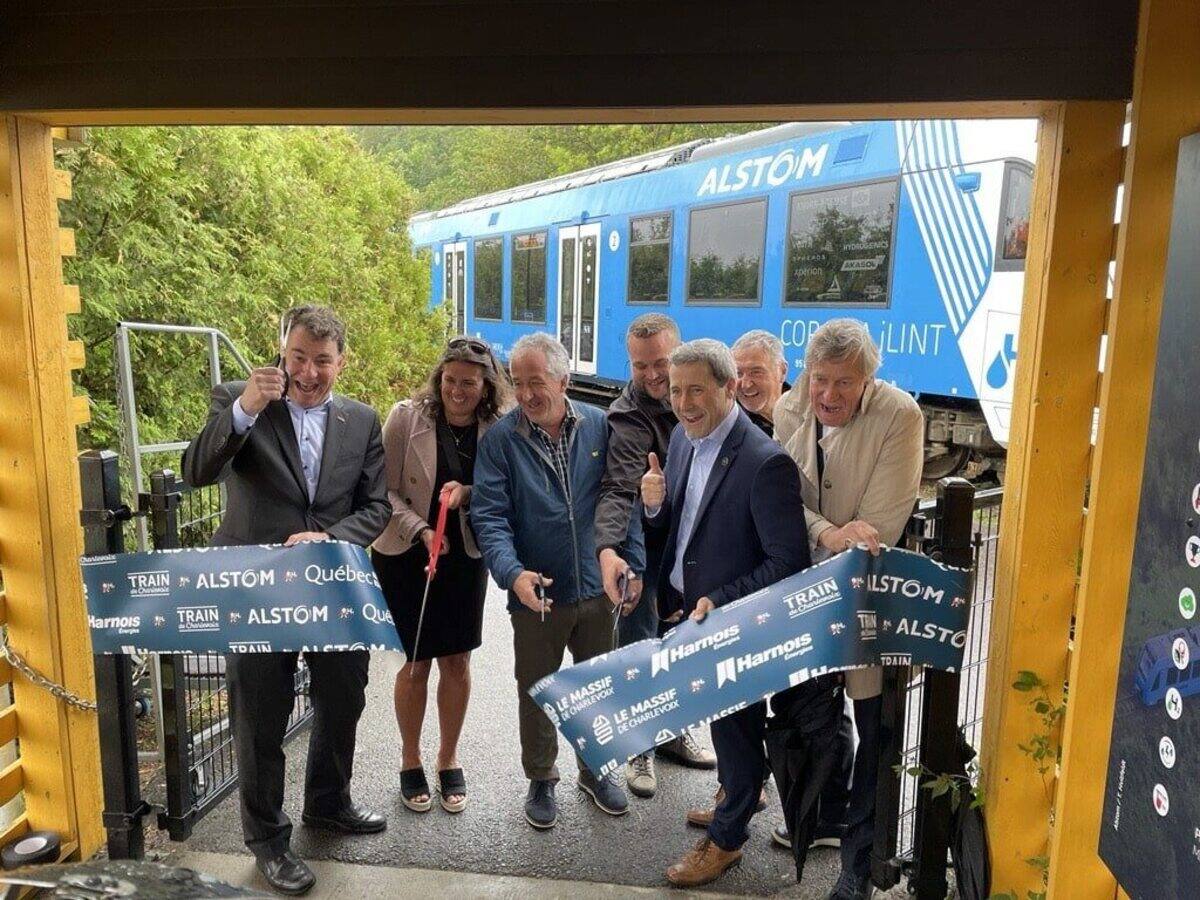 Le premier train passager à hydrogène en Amérique du Nord ...
