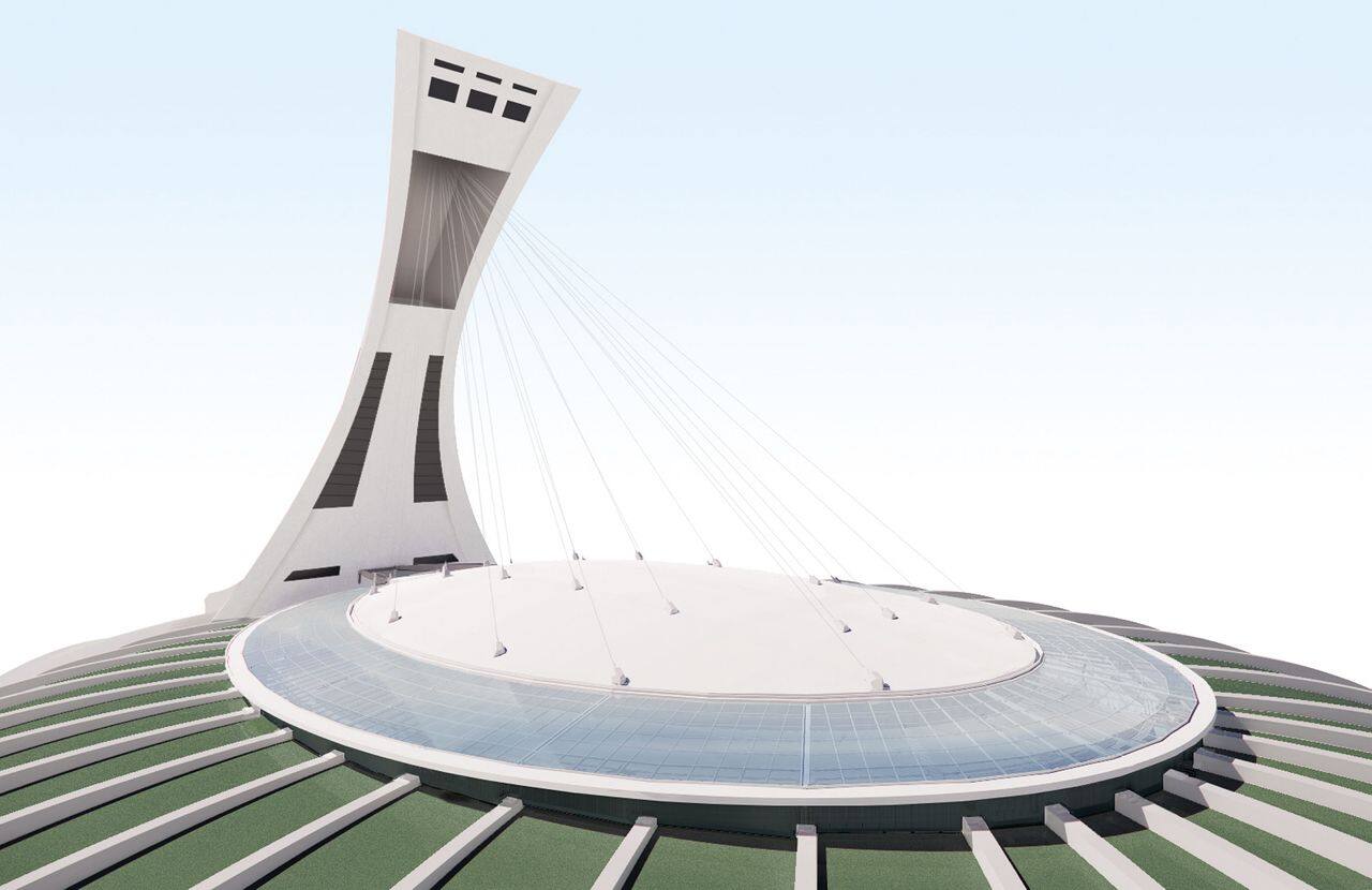 Voici à quoi pourrait ressembler le nouveau toit du Stade olympique de Montréal | JDQ