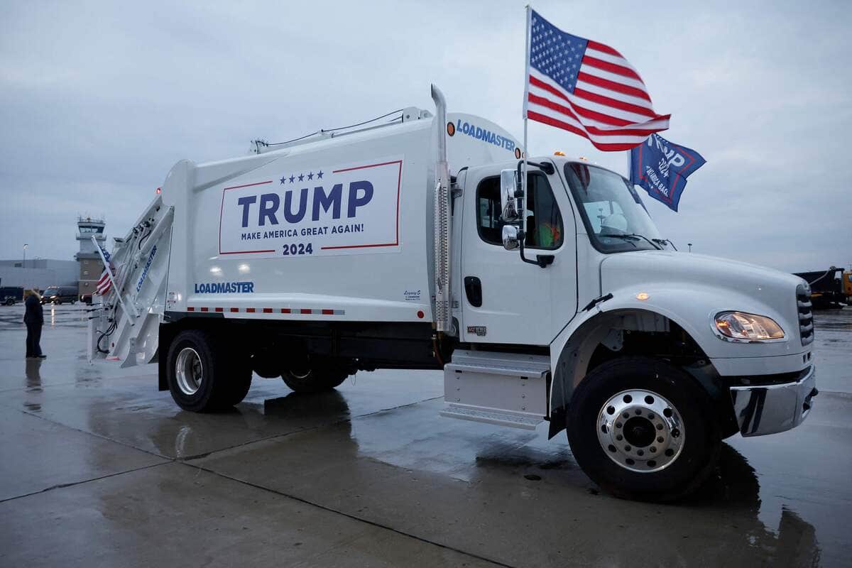 [VIDÉO] Ses partisans traités d’«ordures»: Donald Trump réplique à Joe Biden à bord d’un camion ...