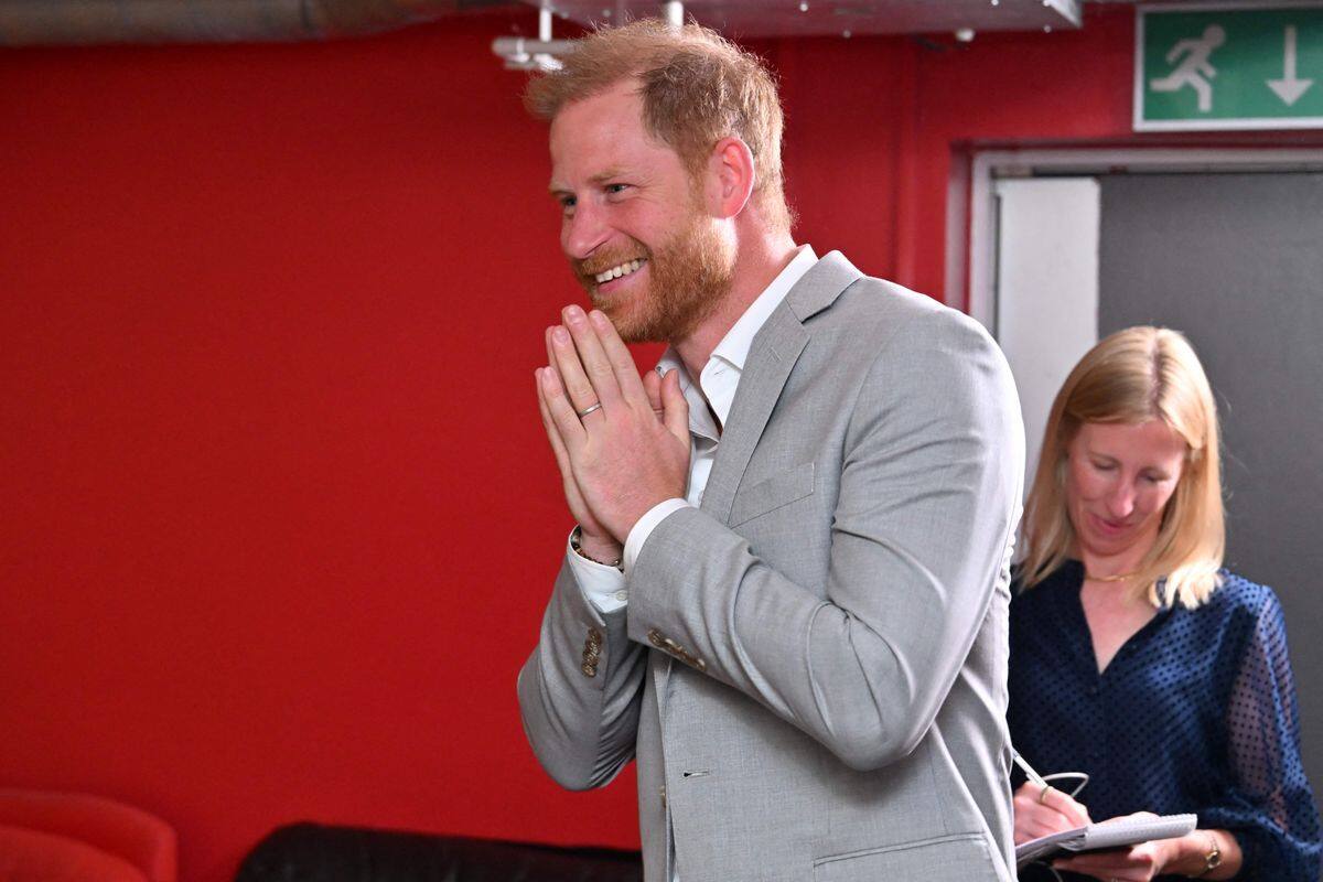Le prince Harry en visite chez son père, le roi Charles III, pour la ...