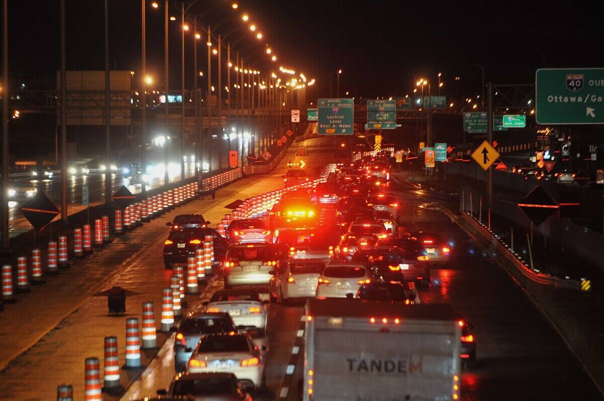 Montréal: entraves sur l’autoroute 40 dans la nuit de jeudi à vendredi ...