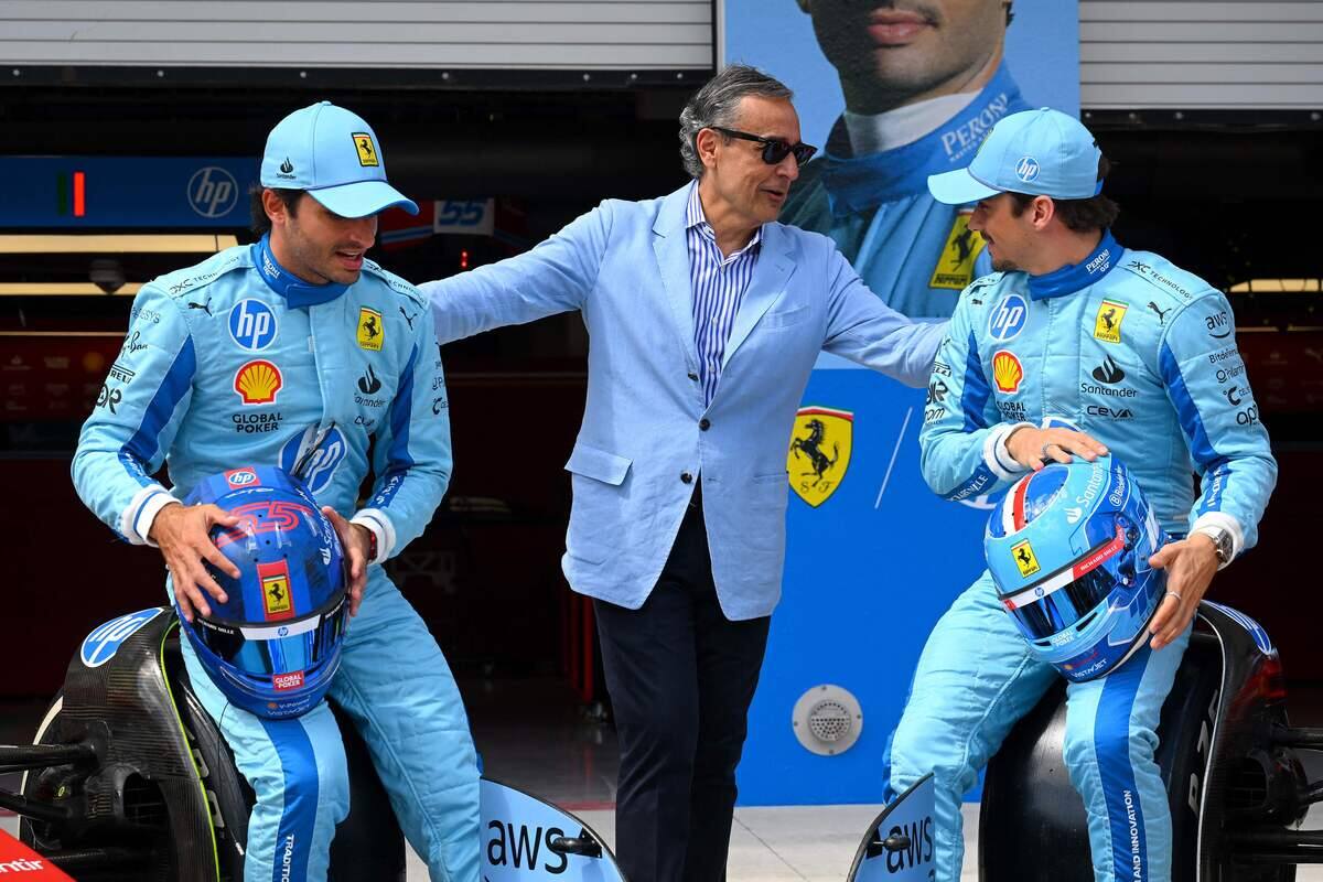 Une Ferrari bleue pour le Grand Prix de F1 de Miami | JDM