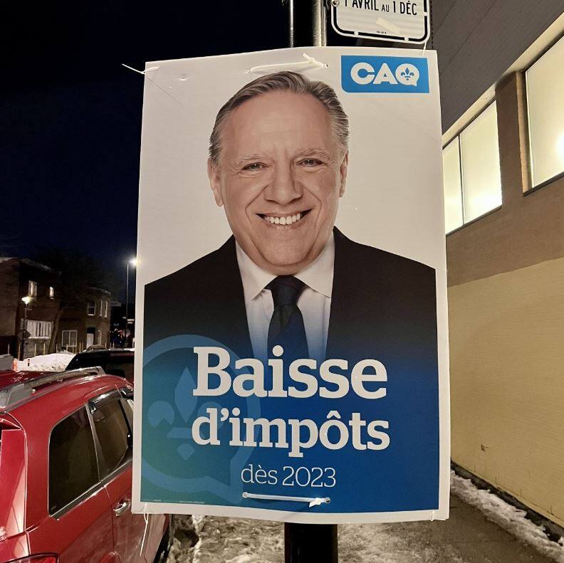 Baisse d'impôts à l'horizon? Les premières pancartes électorales dans ...