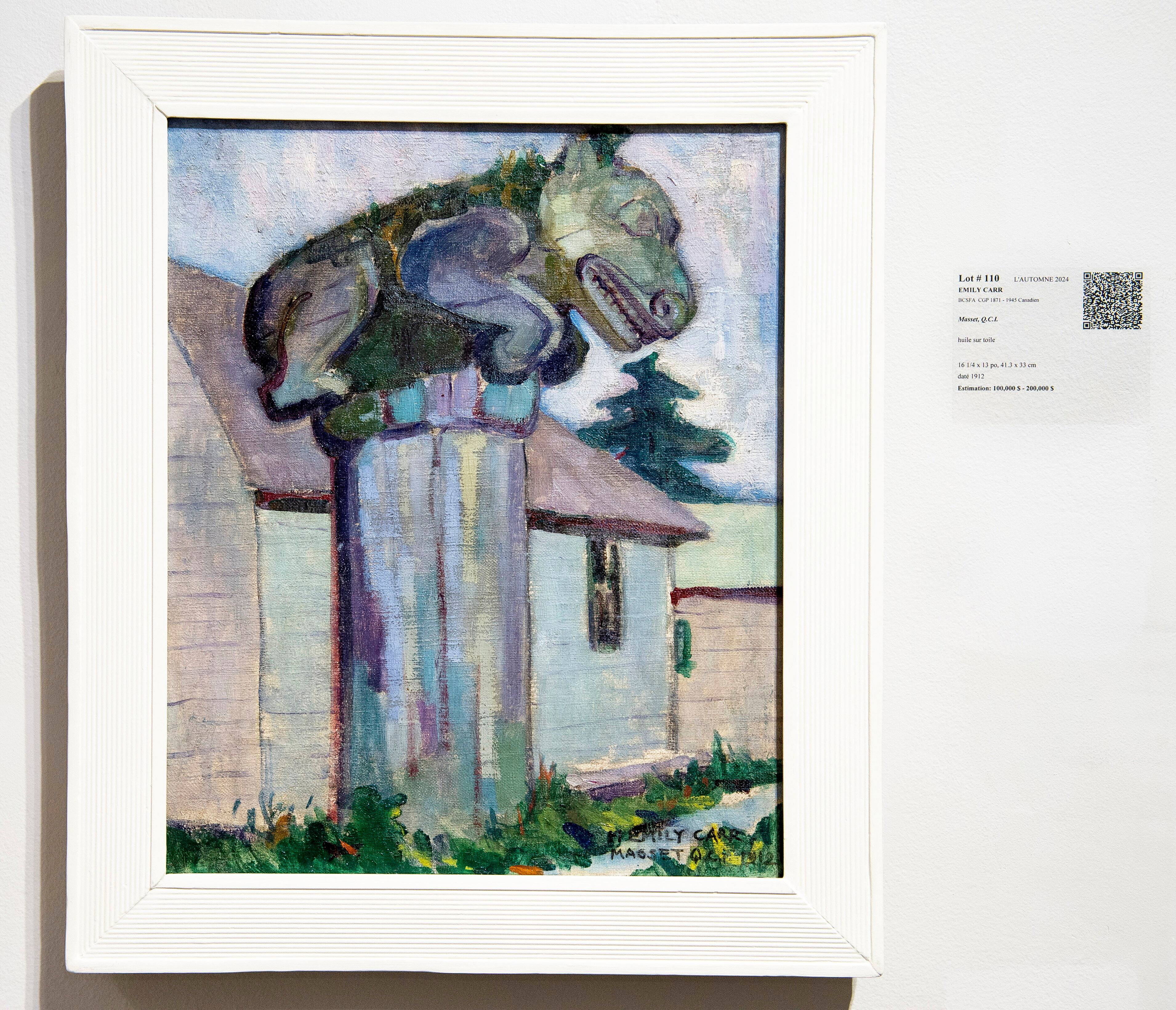 Une œuvre d’Emily Carr, achetée pour 50$ américains dans une vente ...